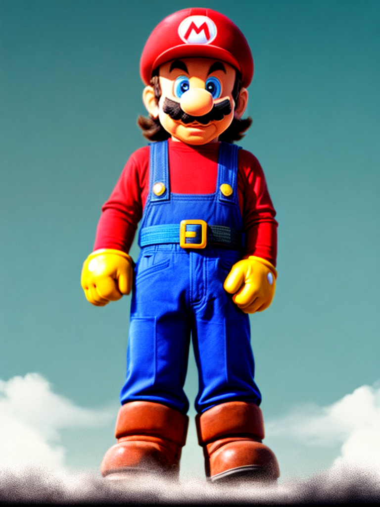 futuristic super mario with ancient armor as wallpaper with the ...