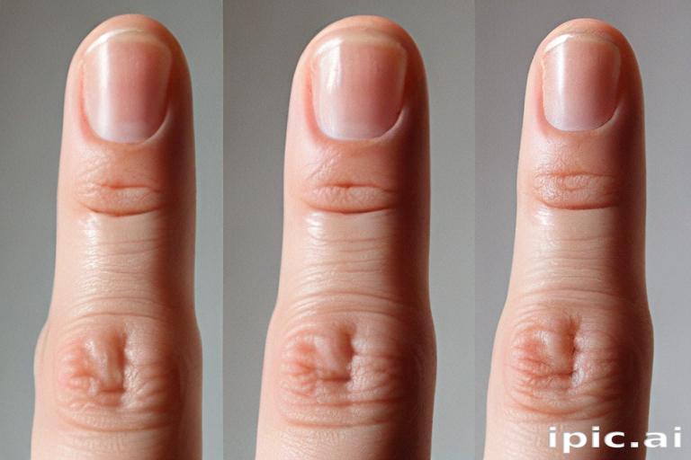 Close-Up View of Three Distinct Human Fingers with Unique Skin Textures