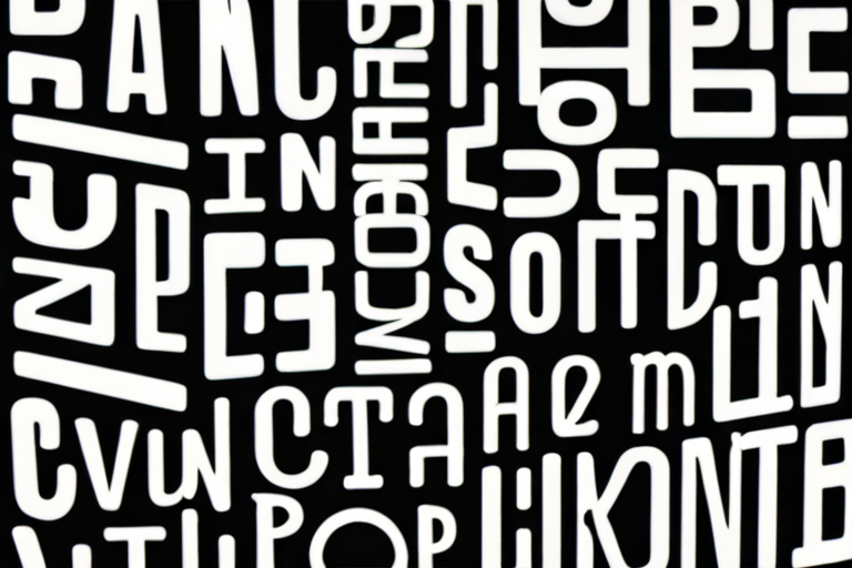 black background with the white random placed letters: D A I L Y C R Y ...