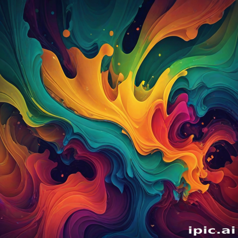 Vibrant Swirls of Color Creating a Mesmerizing Abstract Art Experience