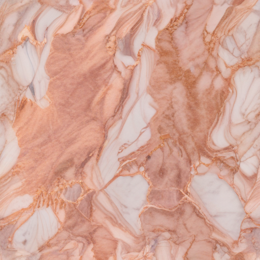 Elegant Swirls of Soft Pink and White Marble with Subtle Gold Veining