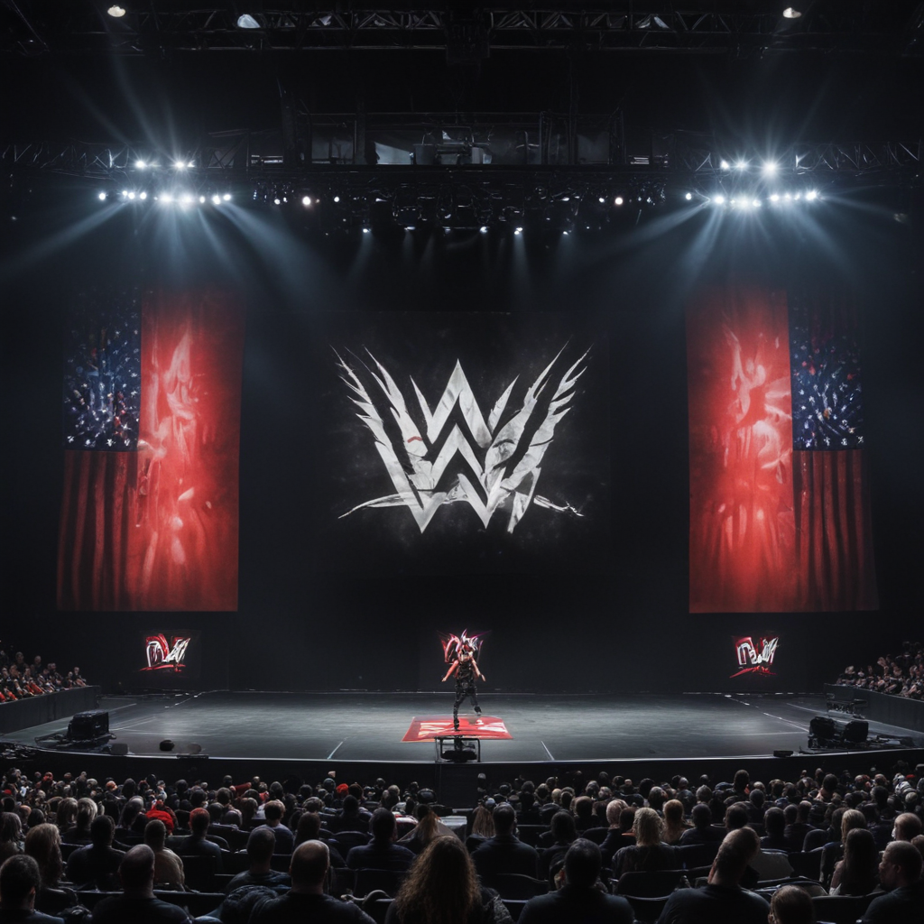WWE qanon stage
