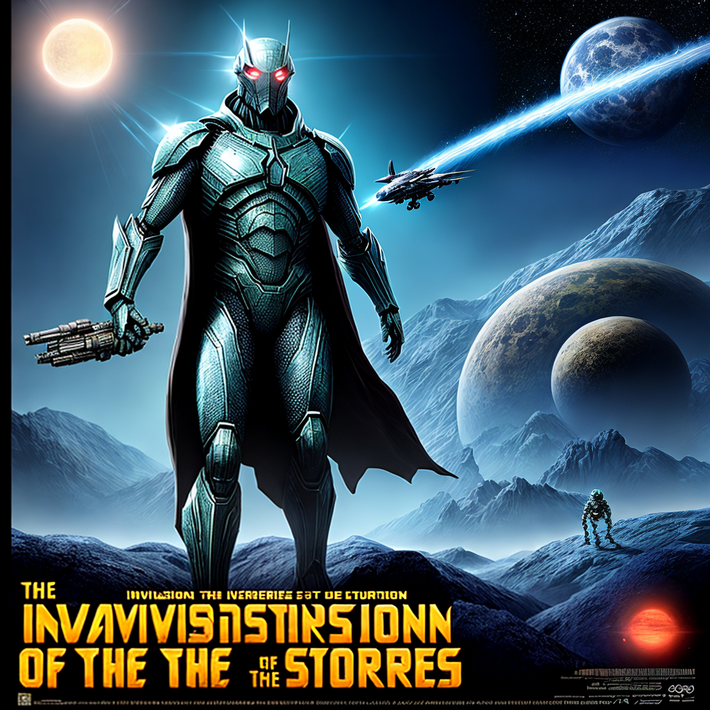 Invasion of the Star Creatures sci fi movie poster art