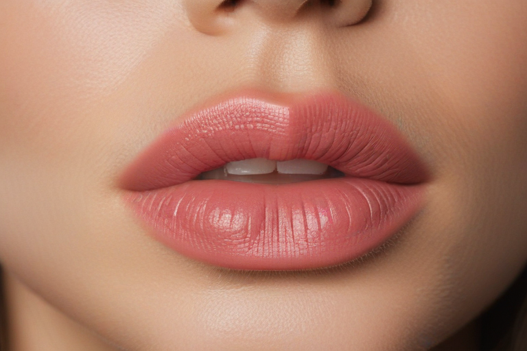 Whimsical Cotton Candy-Inspired Lips with Soft Pastel Colors and Fluffy ...