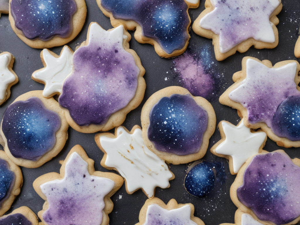 Galaxy space sugar cookie