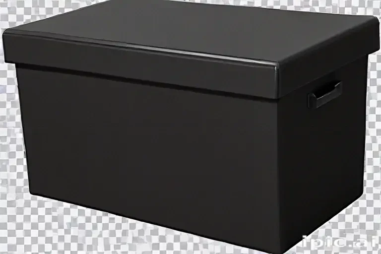 Stylish Black Storage Box with Lid for Organizing Home Essentials ...