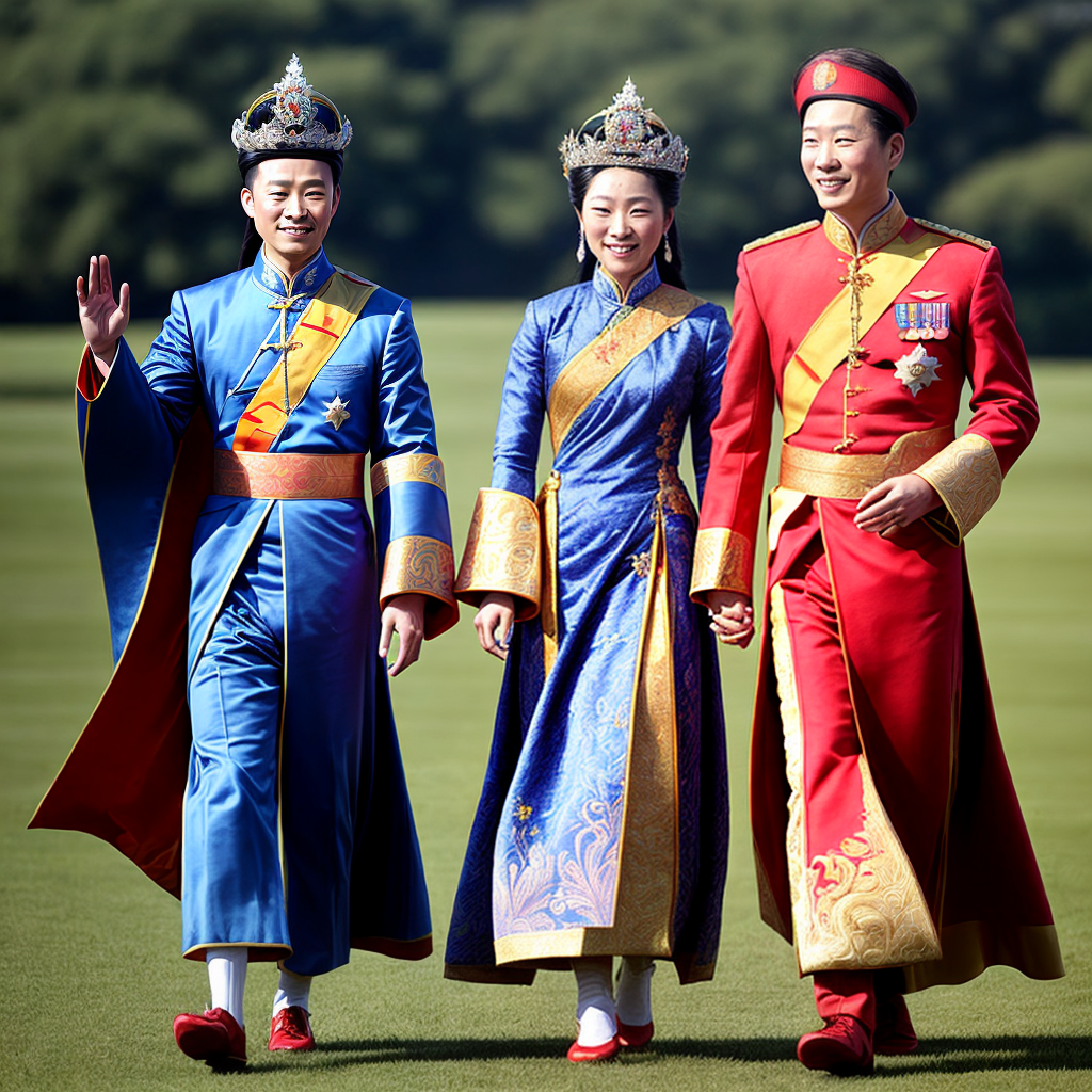 Most Gorgeous, Beautiful and Joyful Chinese Royal King and Queen Art