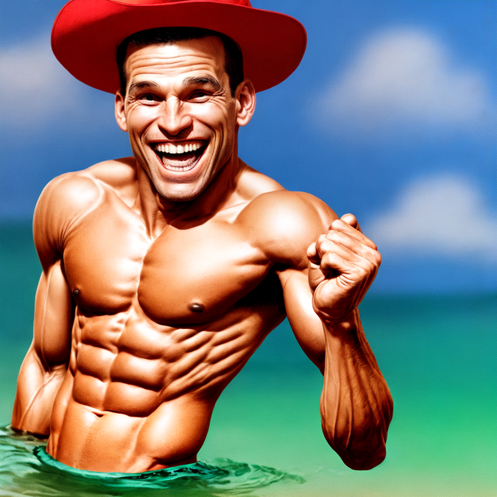 Most Joyful Smile Popeye Digital Fine Art (copy-right free)