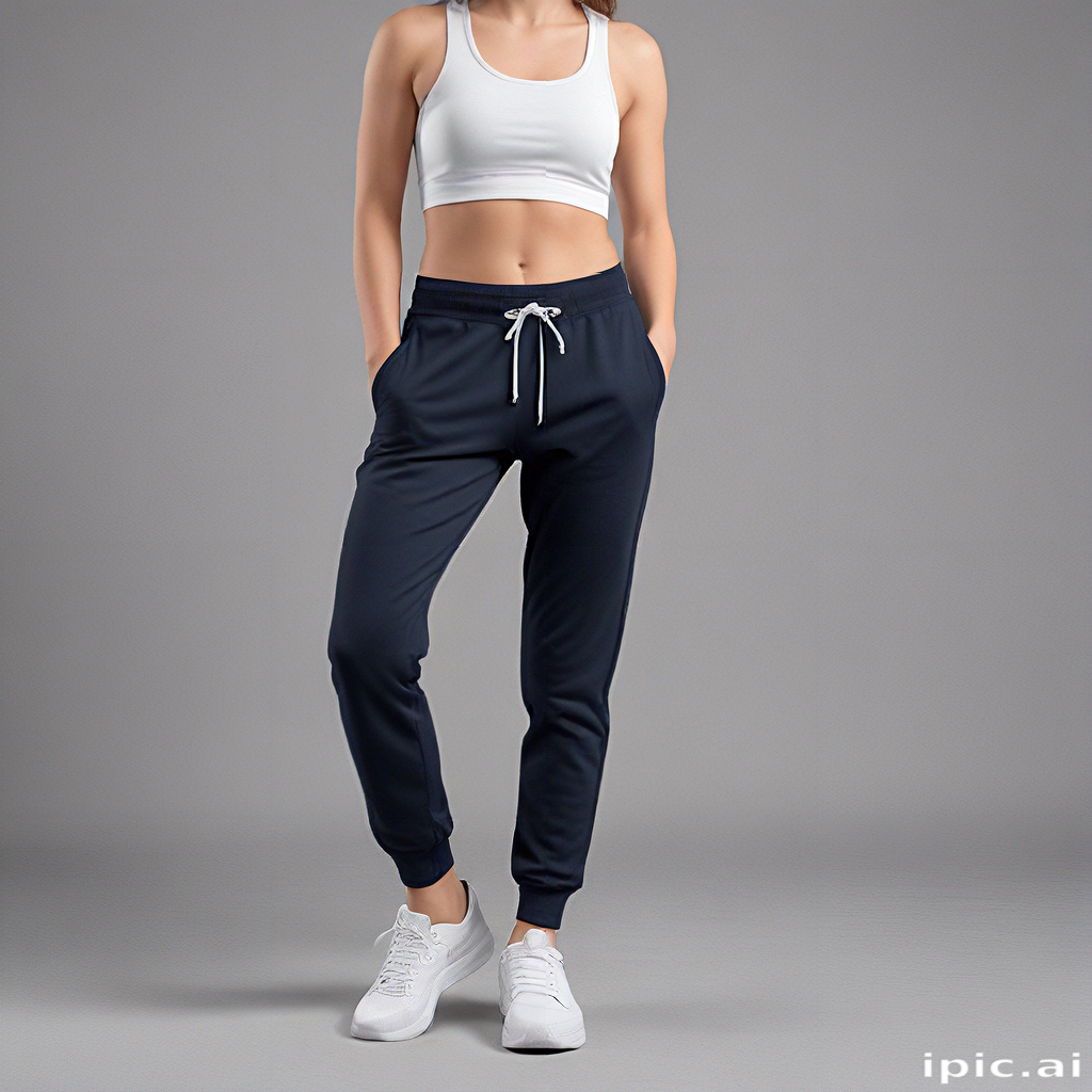 Stylish Athletic Outfit Featuring a Crop Top and Comfortable Joggers
