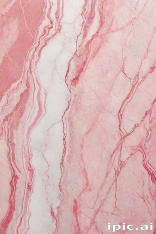 Elegant Pink Marble Texture with Subtle Veins and Soft Patterns.