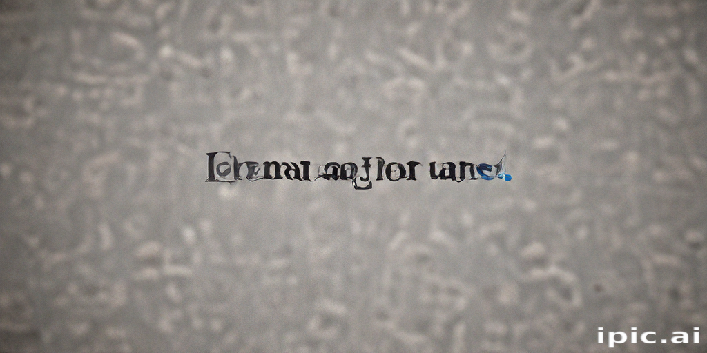 Artistic Expression: An Intriguing Abstract Design with Creative Typography