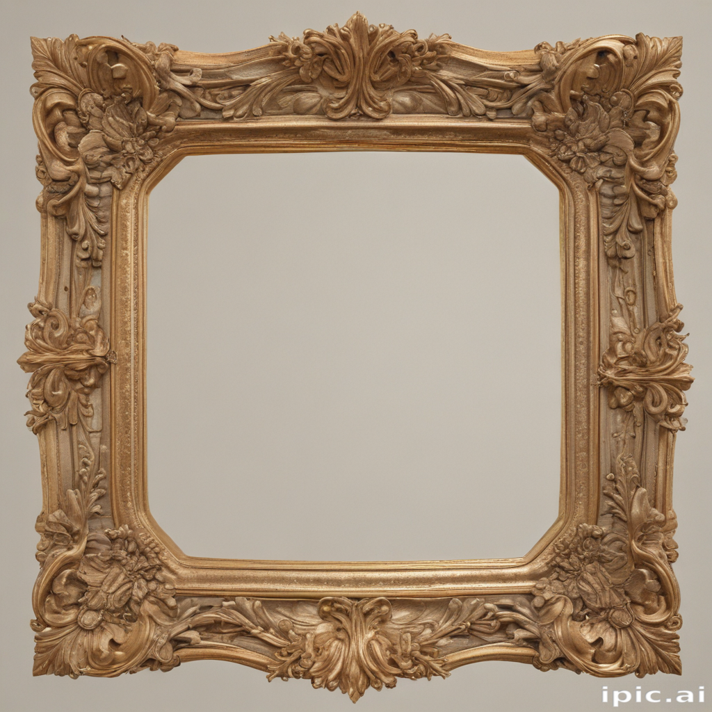 Intricately Designed Gold Frame Perfect for Displaying Artistic ...