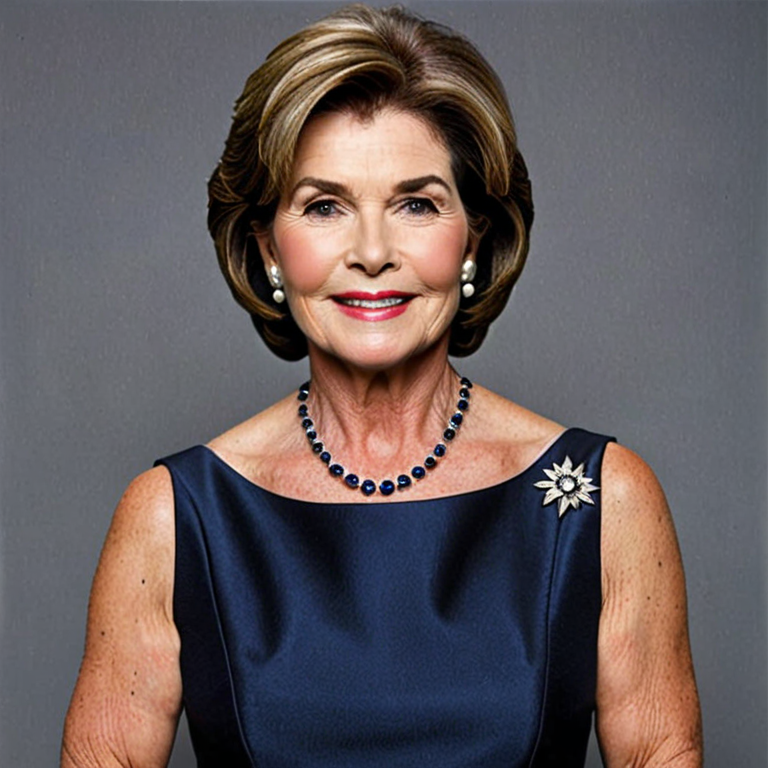 laura bush before and after augmentation