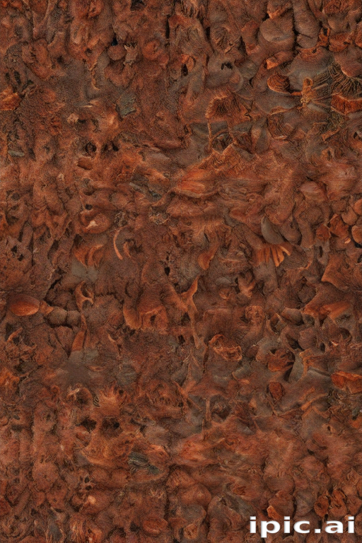 Textured Brown Surface with Intricate Patterns and Rich Natural Hues.