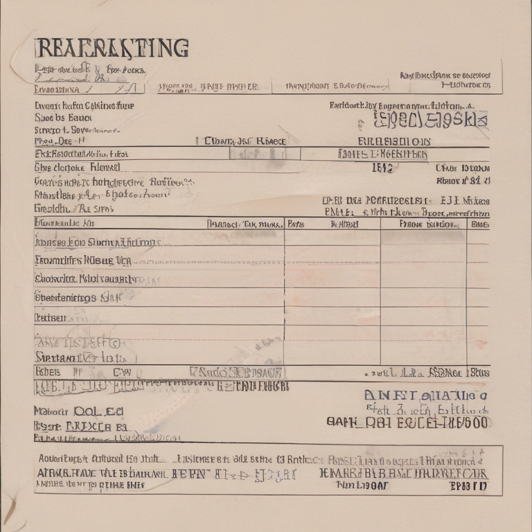 Official Document Detailing Re-Entry Information for an Individual's ...