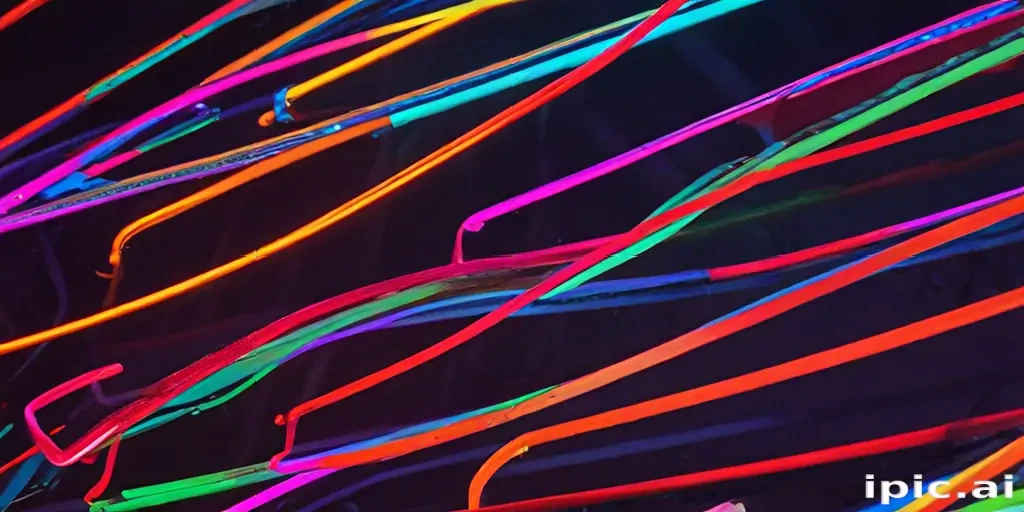 Colorful Neon Lights Creating a Vibrant and Dynamic Abstract Background ...