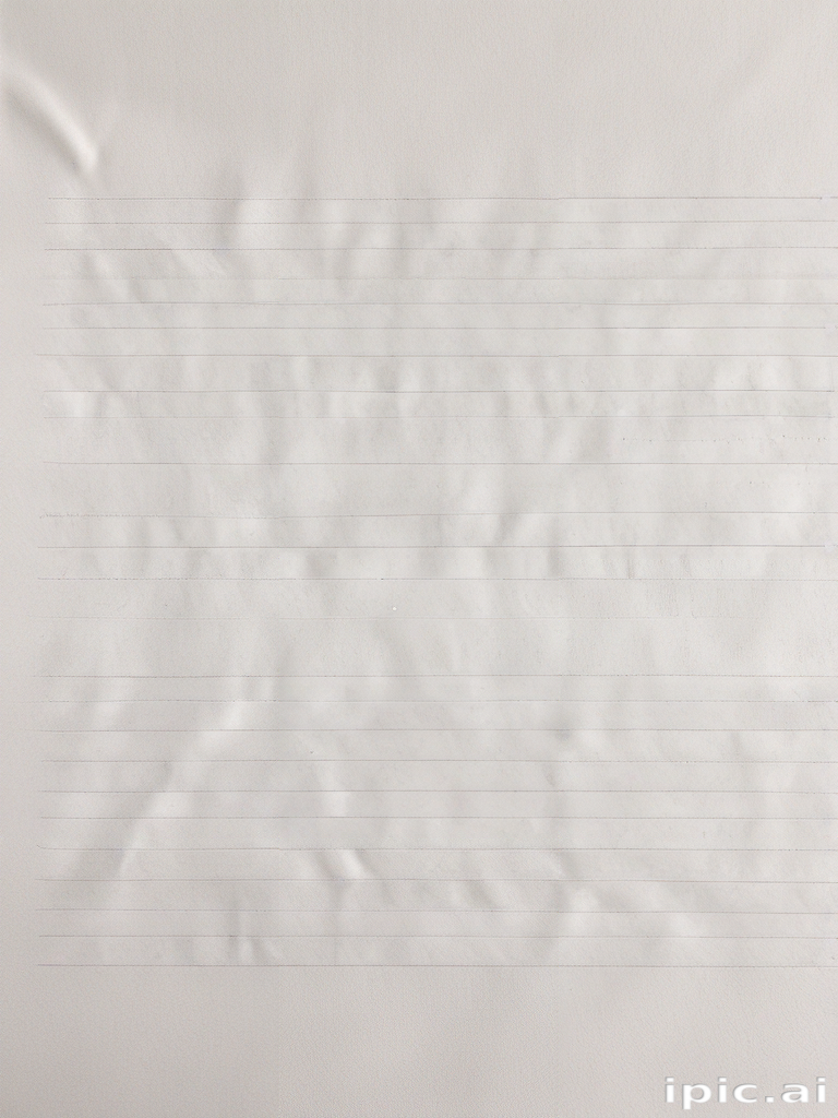 A Blank Sheet of Paper with Faint Lines Ready for Writing Ideas