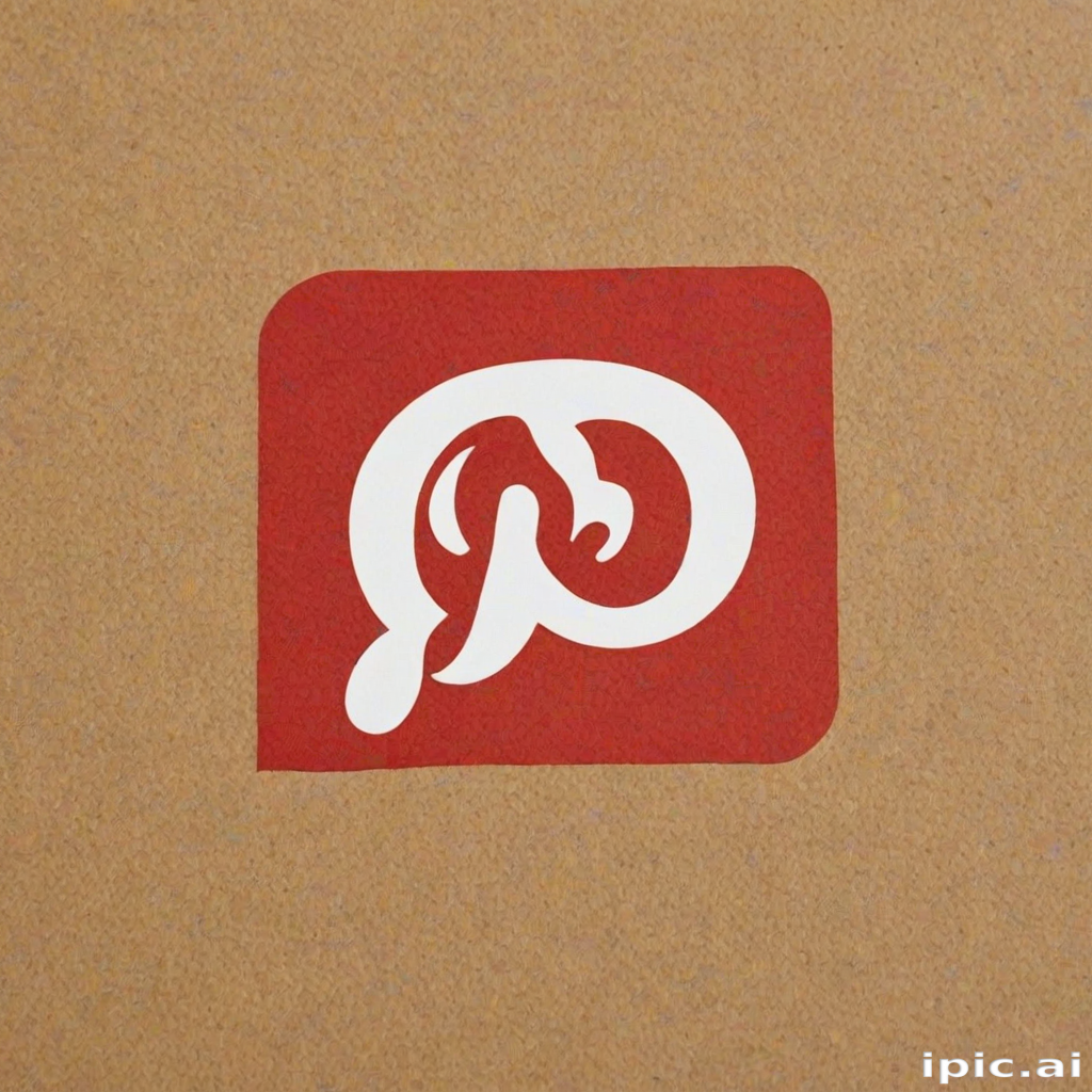 Creative Logo Design Featuring a Red Background and White Icon
