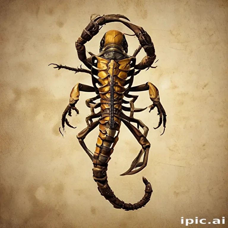 Intricate Mechanical Scorpion Design Combining Nature and Steampunk ...