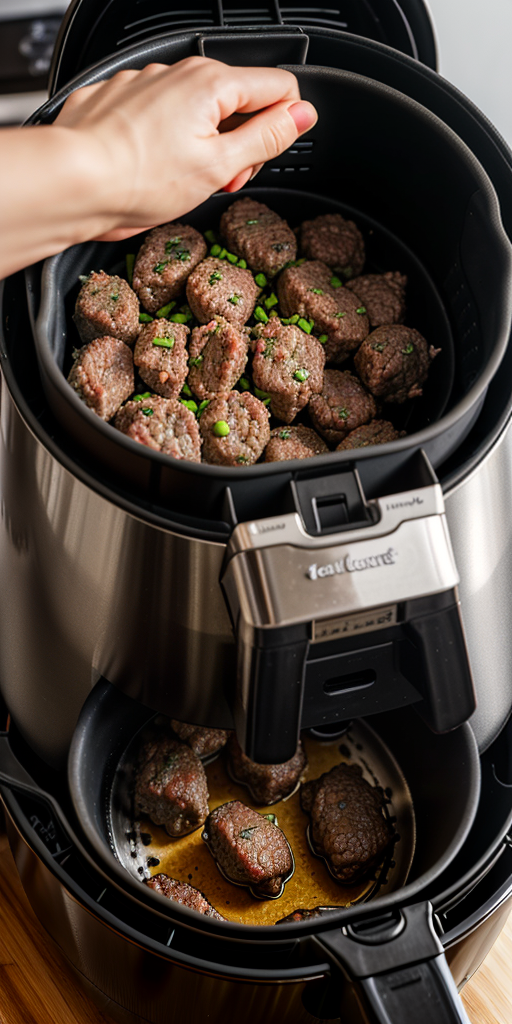 Cooking Delicious Meatballs in an Air Fryer for a Healthy Meal