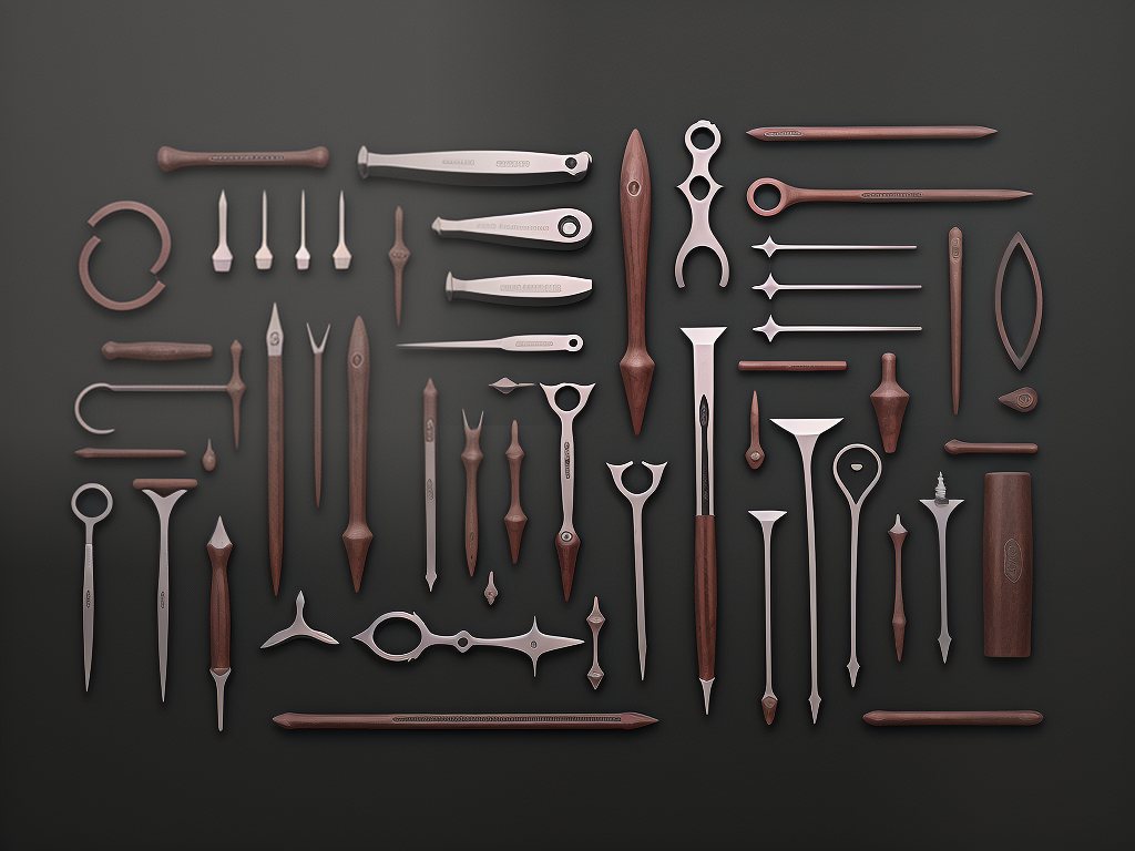 An Array of Intricate Crafting Tools for Precision and Detail Work
