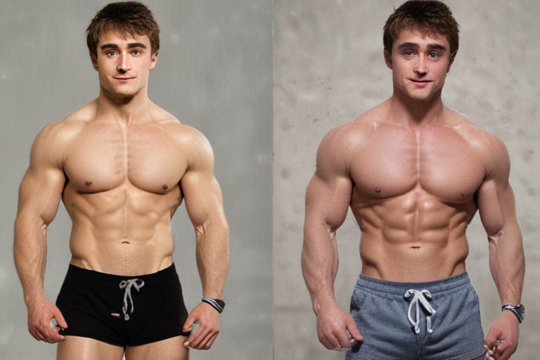 Daniel Radcliffe as a bodybuilder