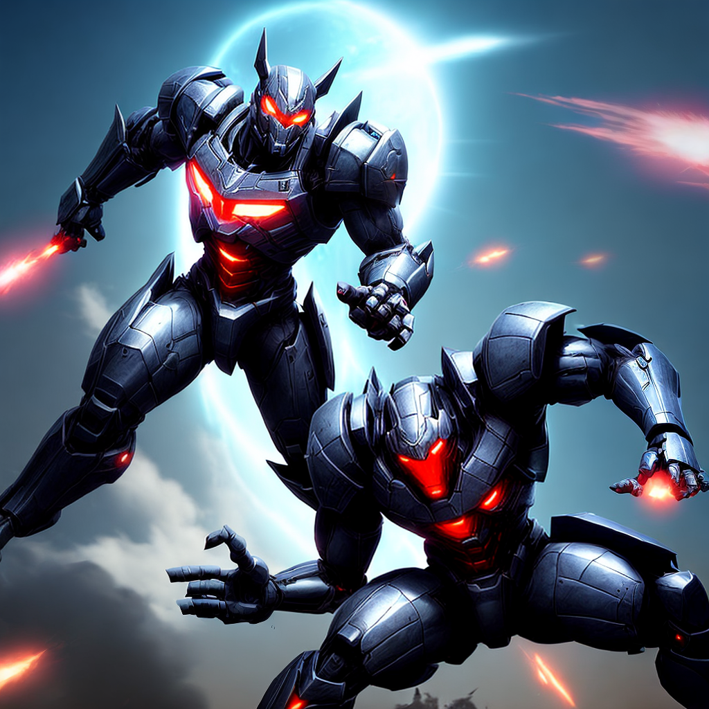 Magical fantasy mech battle