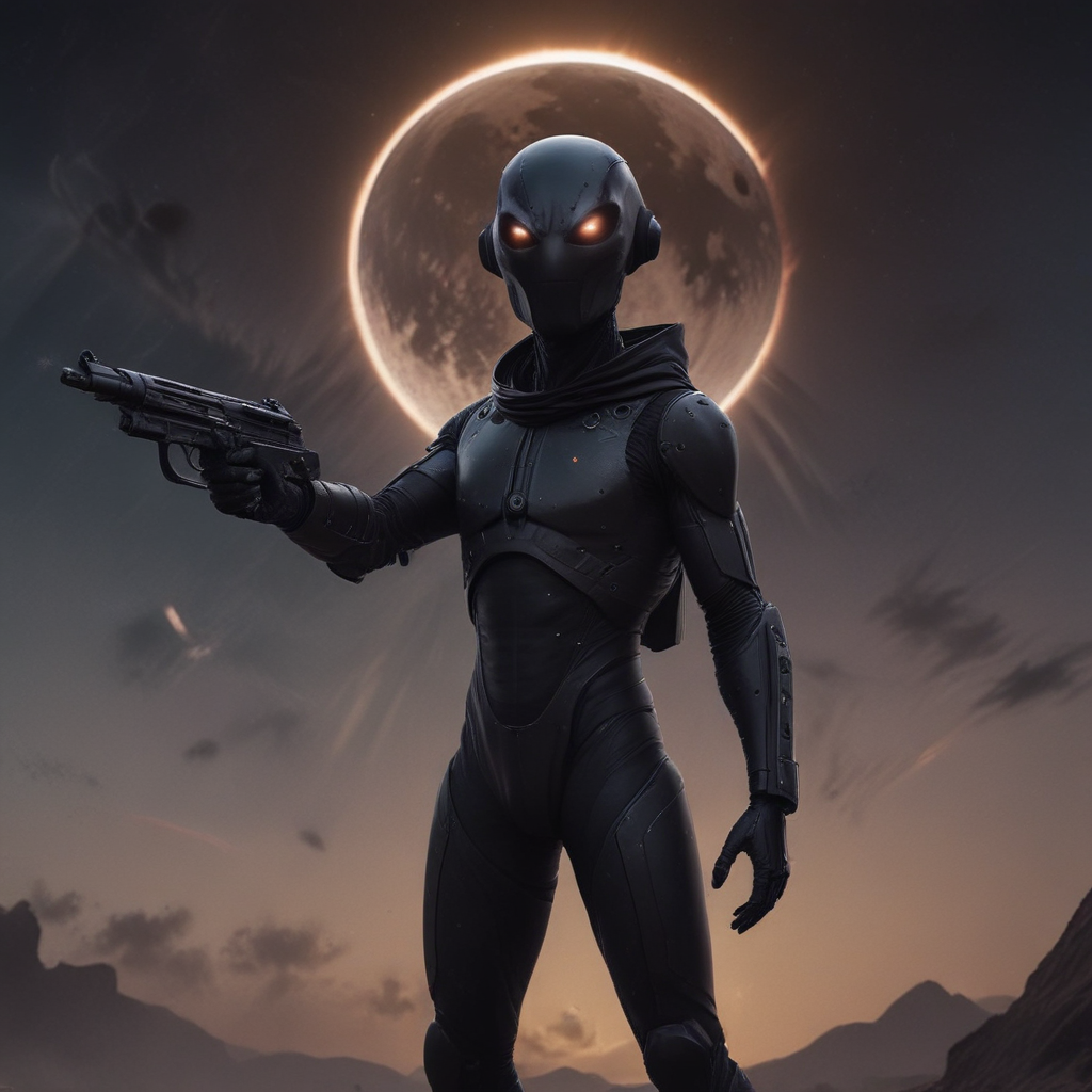 Total eclipse but there are weird aliens with guns in the sky