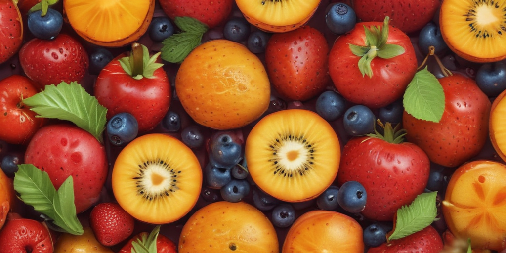A Vibrant Assortment of Fresh Fruits Showcasing Nature’s Colorful Bounty.