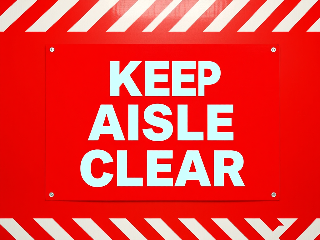 Important Safety Reminder: Please Keep the Aisle Clear for Everyone's ...