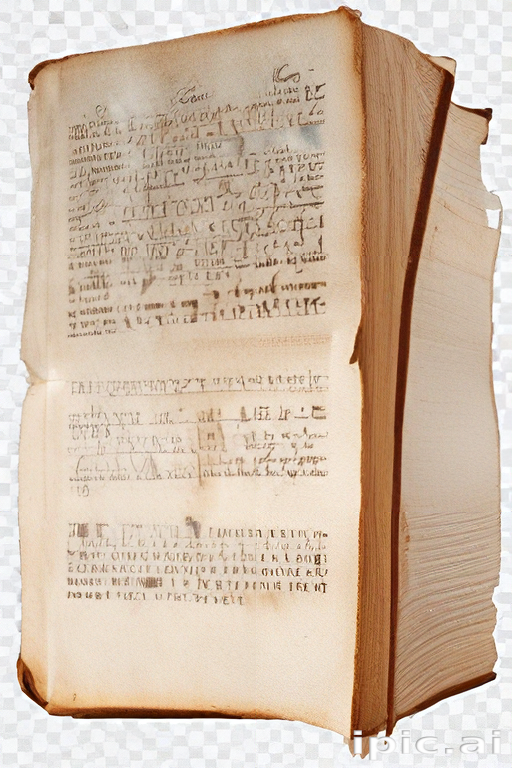 Ancient Manuscript with Handwritten Text and Worn Pages Preserved ...