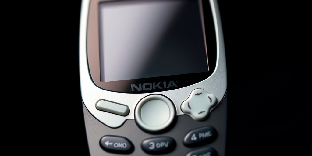 Iconic Nostalgia: The Classic Nokia Mobile Phone from the Early 2000s