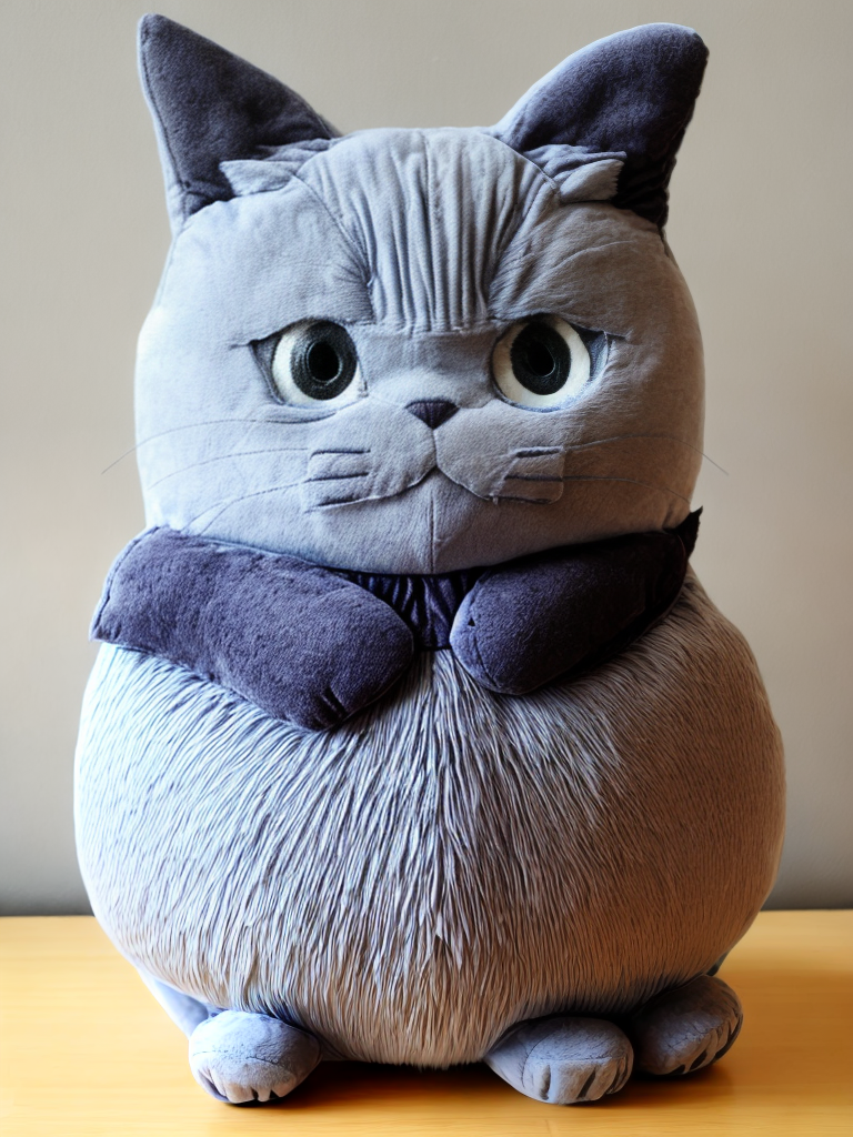 scary cat plush