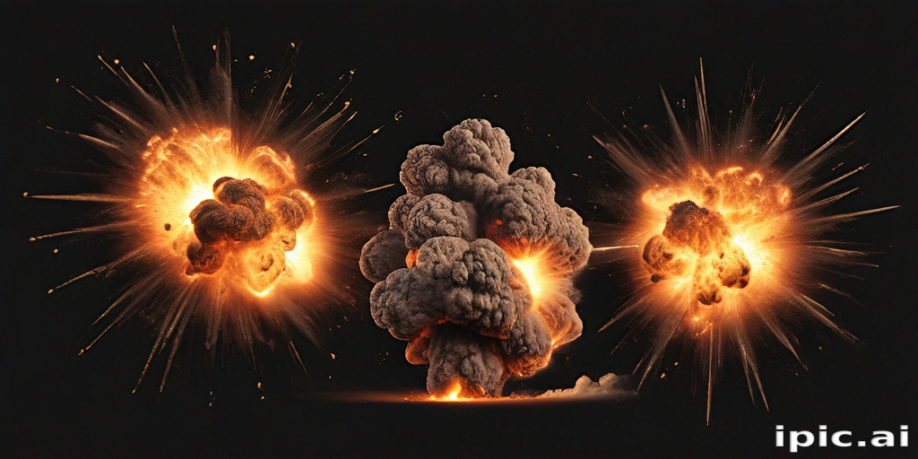 Dynamic Explosion Effects Creating Dramatic Visuals in a Dark ...