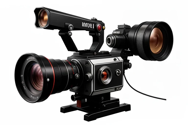 Classic Film Camera with Dual Lenses for Creative Cinematic Productions