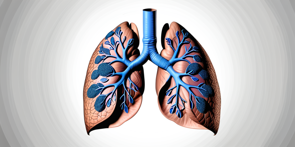Detailed Anatomical Illustration of Human Lungs and Respiratory System ...