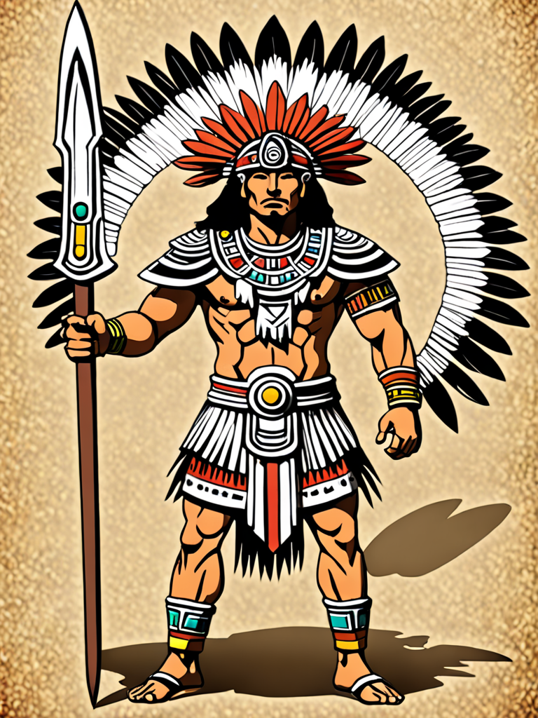 aztec warrior chief anime