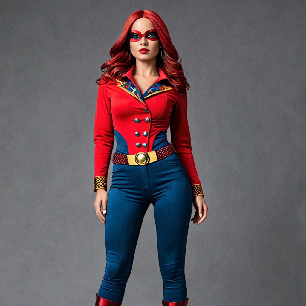 Marvel, Melinda May, gypsy clothing, red, cloth cover eyes