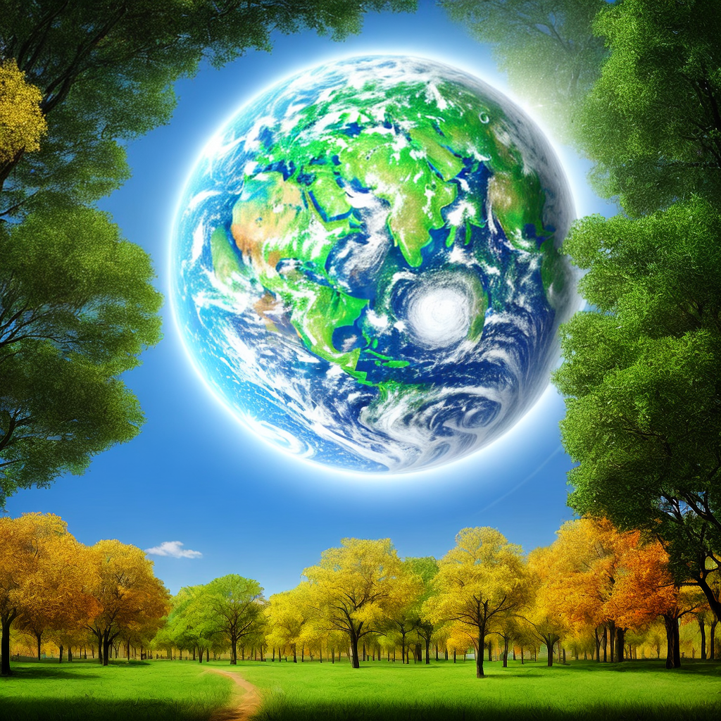 Peaceful World with Light of Love (World peace is the concept of an ...