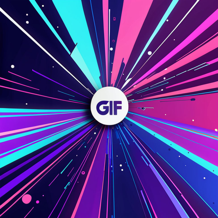 Dynamic Colorful Burst Background with GIF Logo for Creative Digital ...