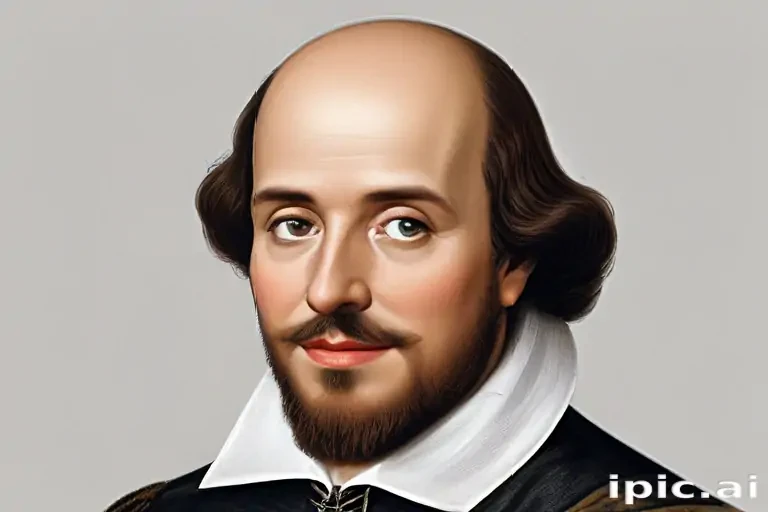 A Classic Portrait of William Shakespeare Capturing His Timeless ...