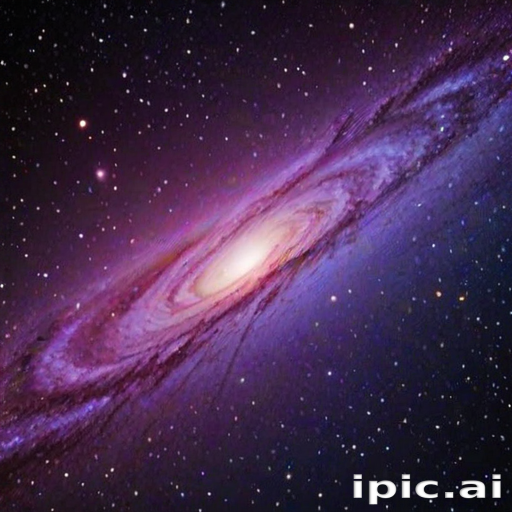 Stunning View of a Spiral Galaxy with Vibrant Colors and Stars