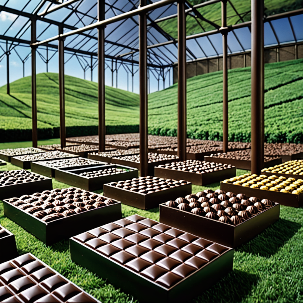 The chocolate room from Charlie and the Chocolate Factory as an open field