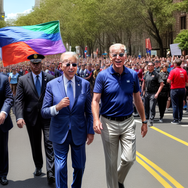 joe biden at lgbtq parade