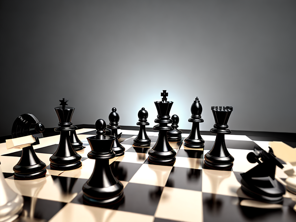 chess show modern tv logo 3d