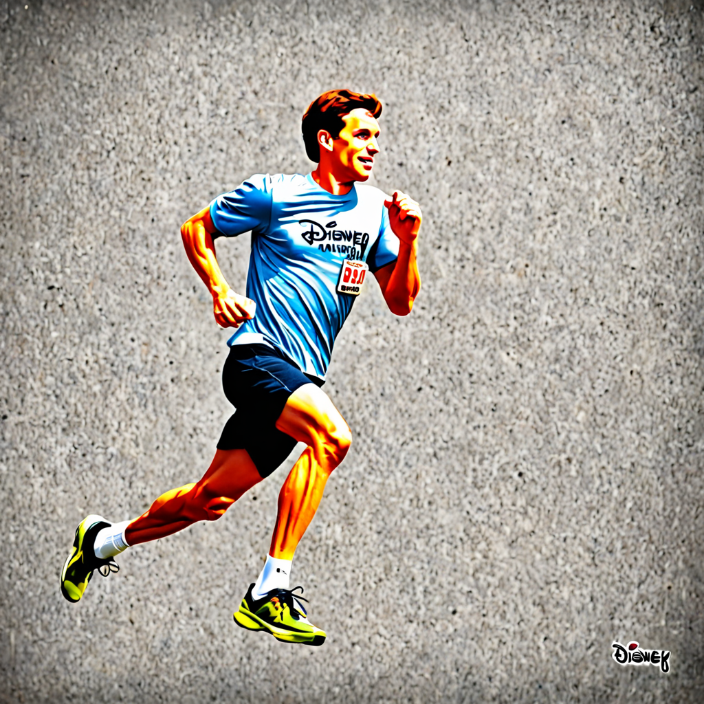 Disney poster: run and guy running