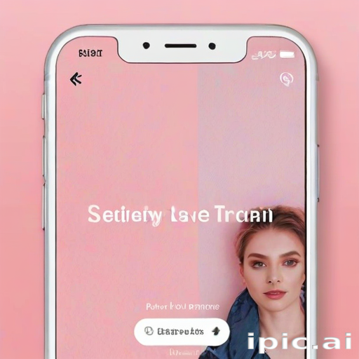 Mobile App Interface Featuring a Stylish Model Against a Pink Background