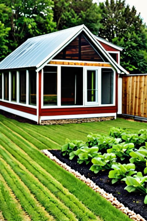 modern style farm yard setting