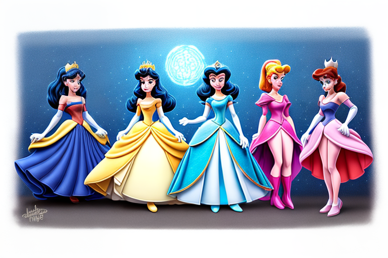 dinsey princesses drawing