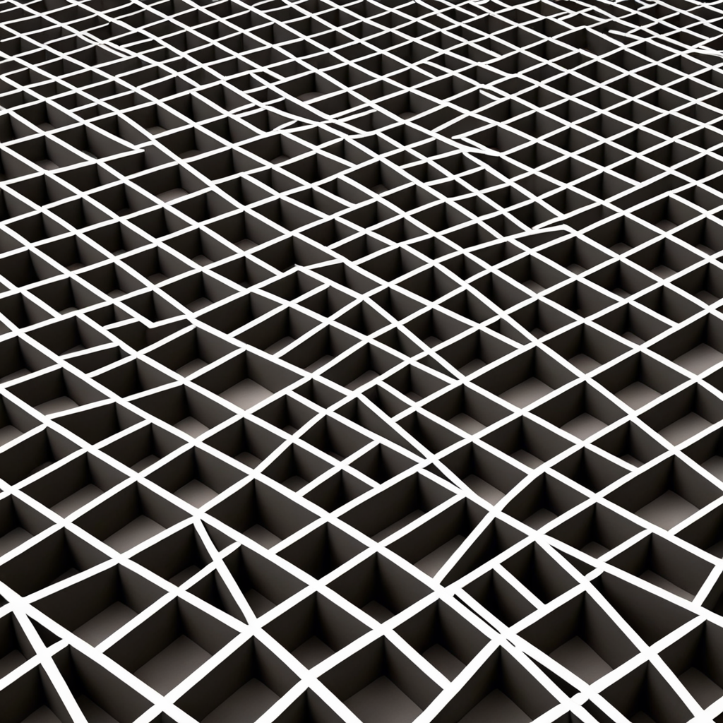 grid perspective abstract